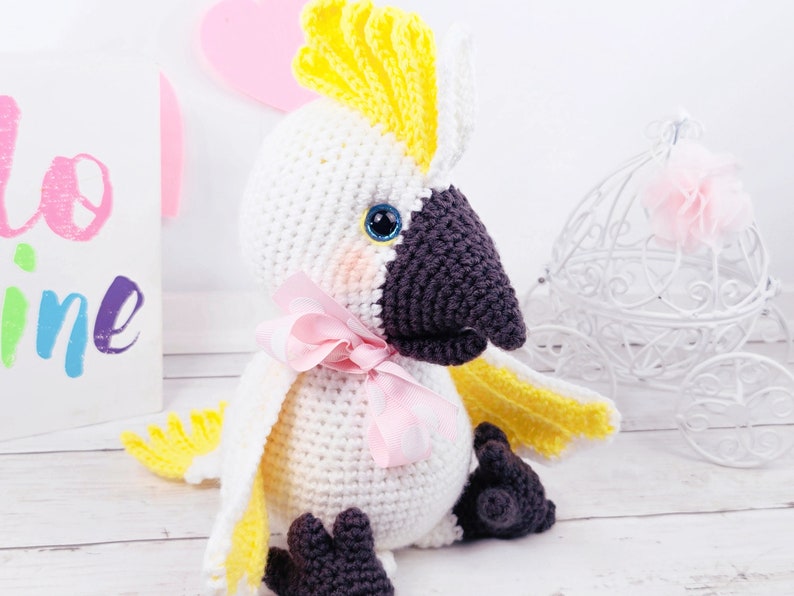 Cockatoo Cockatoo Crochet Pattern Crochet Cockatoo Crochet - Etsy