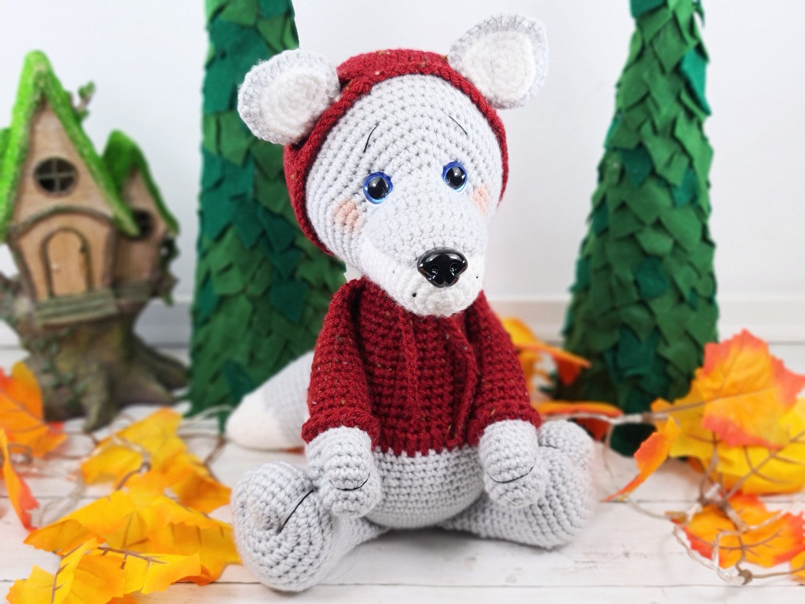 Wolf Crochet Pattern, Crochet Wolf, Crochet Pattern, Amigurumi, Wolf ...