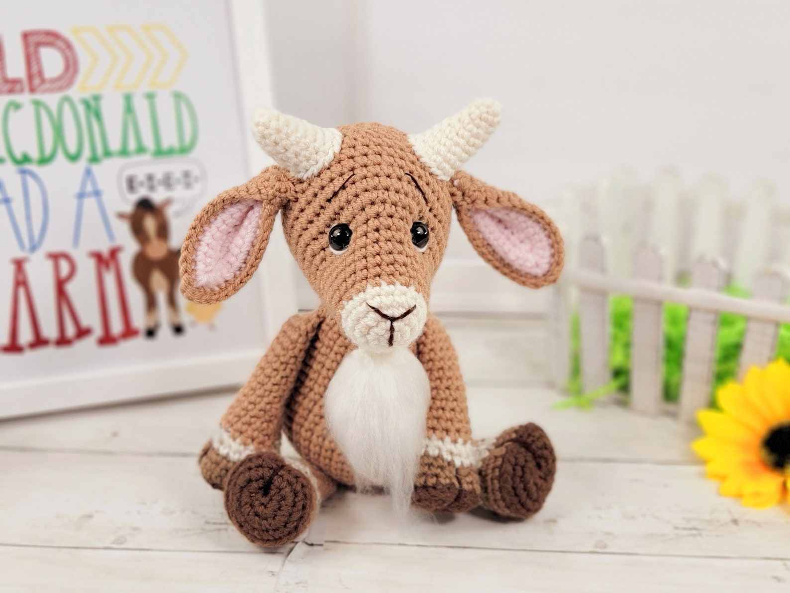 Goat Crochet Pattern Crochet Goat Amigurumi Goat Pattern - Etsy