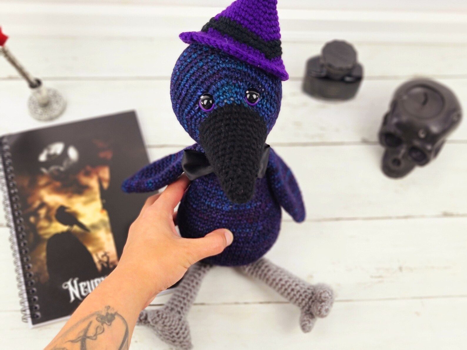 Raven Crochet Pattern Crochet Raven Raven Crochet Crochet - Etsy