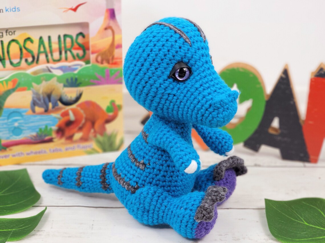 Raptor Pattern Raptor Crochet Pattern Dinosaur Pattern - Etsy Australia
