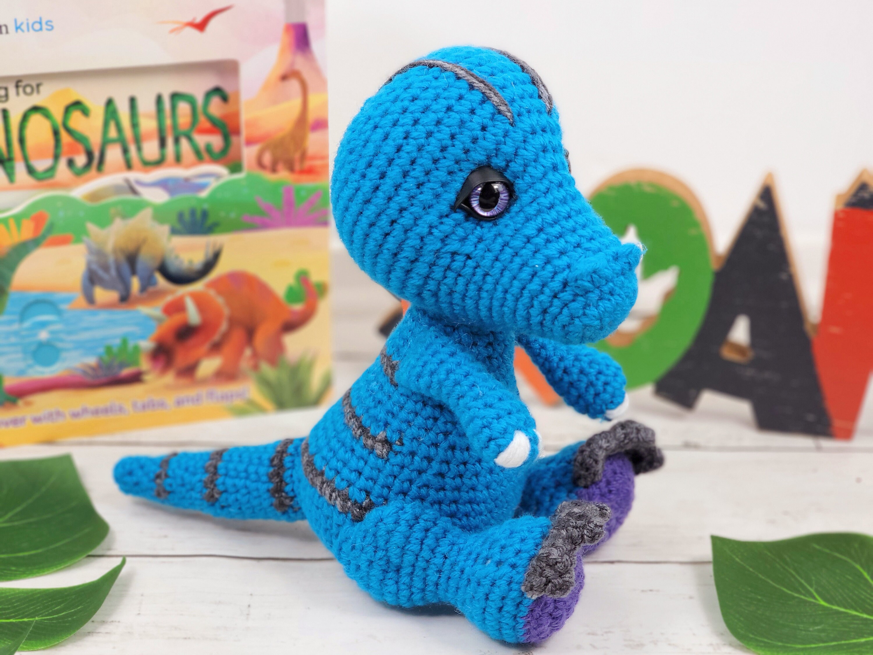 Raptor Pattern, Raptor Crochet Pattern, Dinosaur Pattern, Dinosaur ...