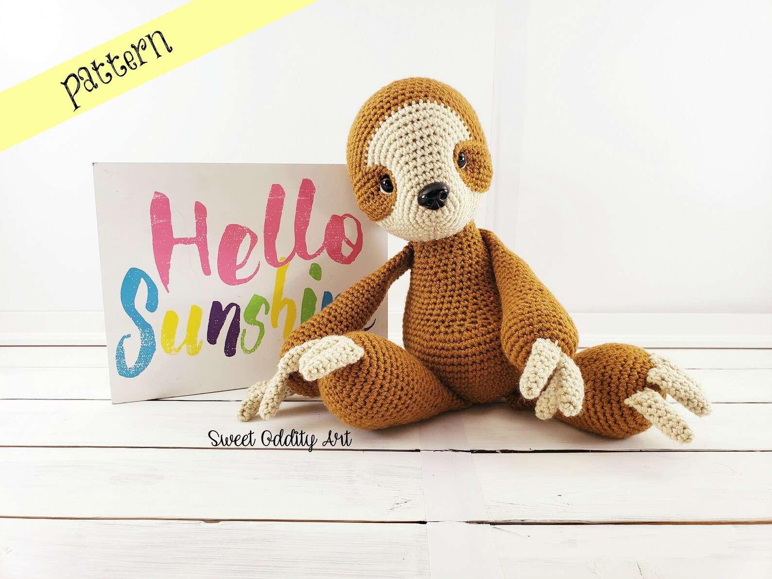 Sloth Crochet Pattern Crochet Sloth Crochet Pattern Sloth | Etsy