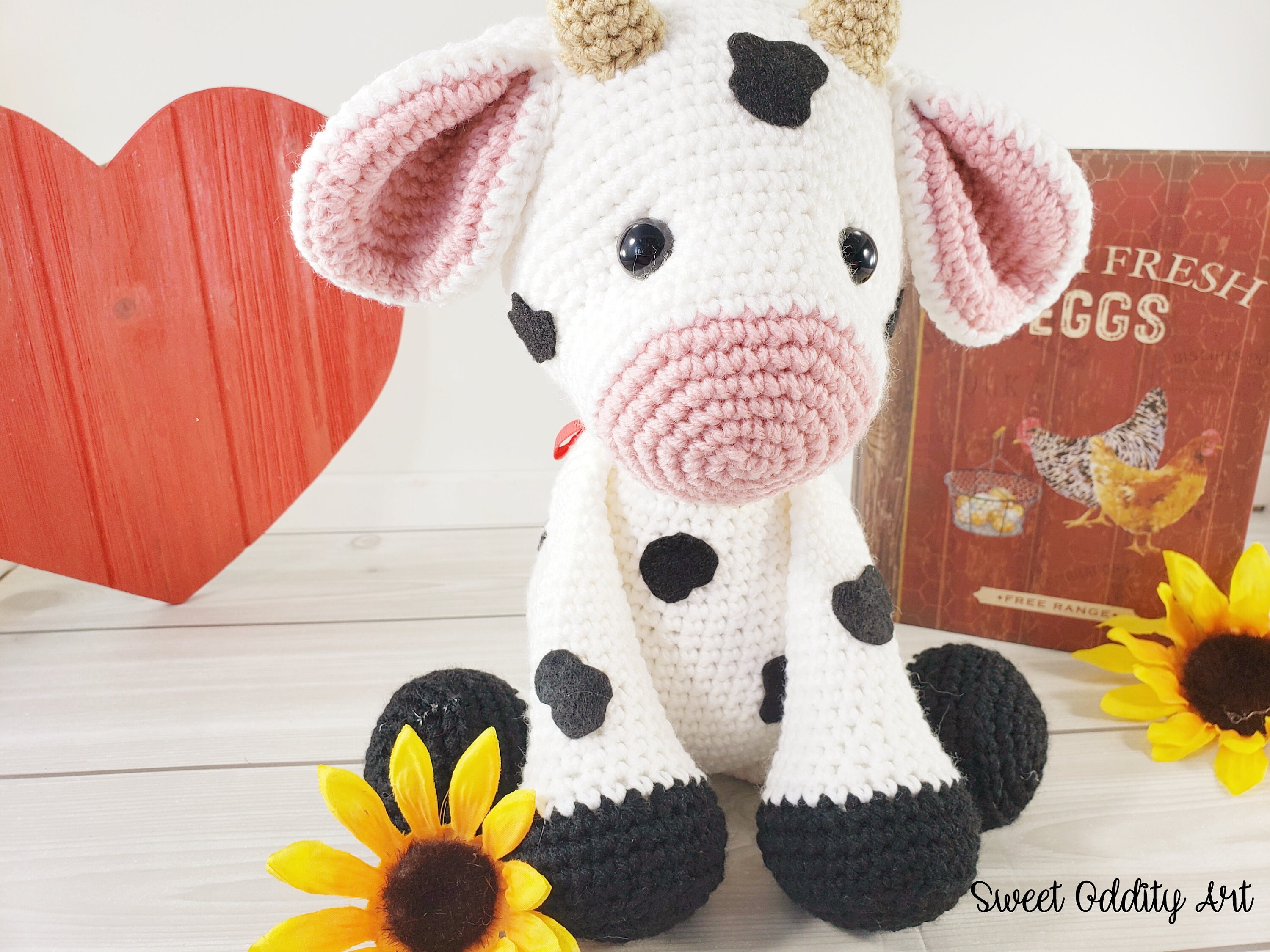 Cow Crochet Pattern Crochet Cow Cow Tutorial Cow Pattern | Etsy Canada