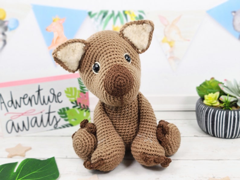 Wombat Crochet Pattern, Crochet Wombat, Crochet Pattern, Amigurumi ...