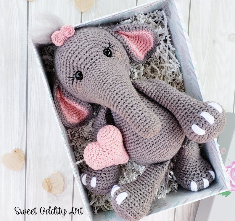Elephant Crochet Pattern Crochet Elephant Elephant Tutorial - Etsy