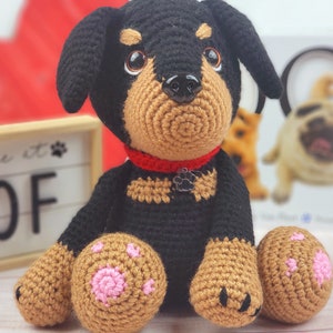 Rottweiler, Rottweiler Crochet Pattern, Crochet Pattern, Crochet ...