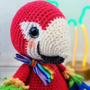 Parrot Crochet Pattern, Bird Crochet Pattern, Crochet Pattern, Crochet ...