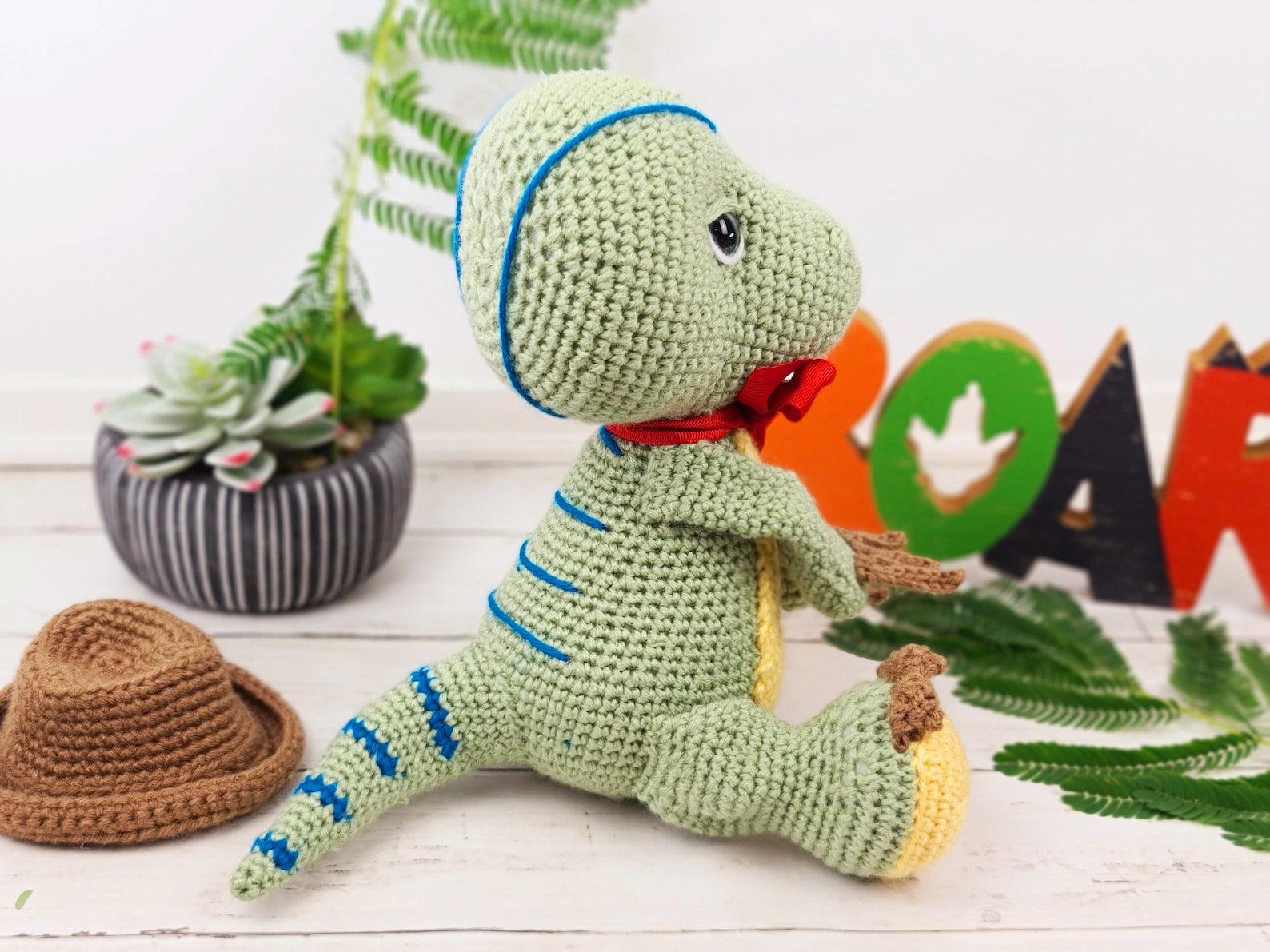 Raptor, Raptor Crochet Pattern, Crochet Pattern, Amigurumi, Raptor ...