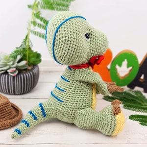 Raptor, Raptor Crochet Pattern, Crochet Pattern, Amigurumi, Raptor ...