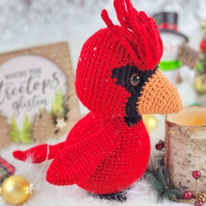 Cardinal, Cardinal Crochet Pattern, Crochet Pattern, Amigurumi, Crochet ...