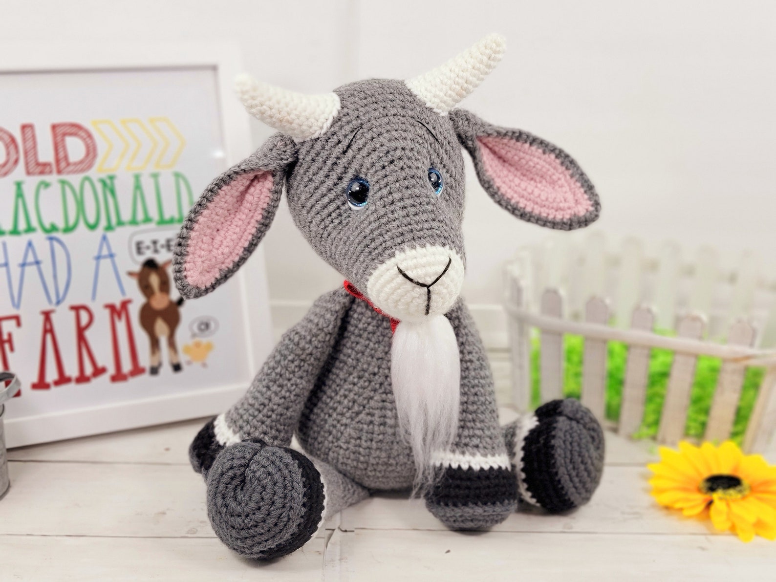 Goat Crochet Pattern Crochet Goat Amigurumi Goat Pattern - Etsy