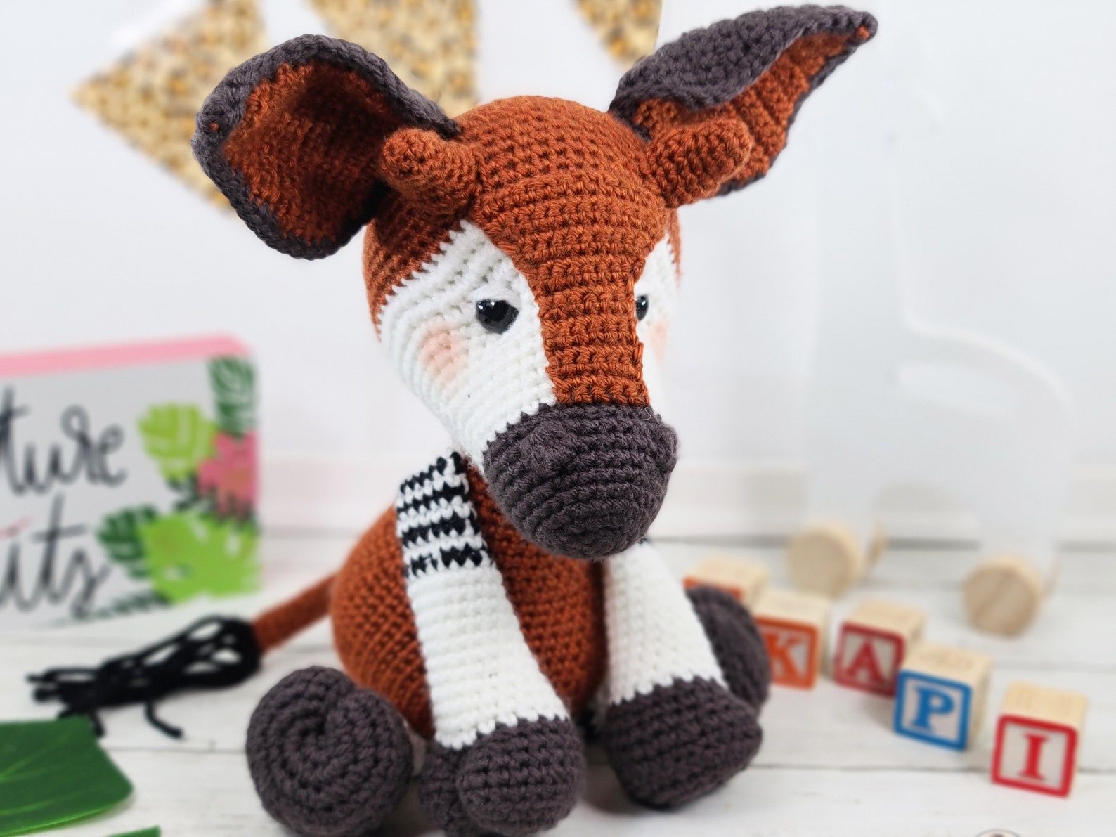 Okapi, Okapi Plush, Crochet Okapi, Okapi Crochet Pattern, Crochet ...