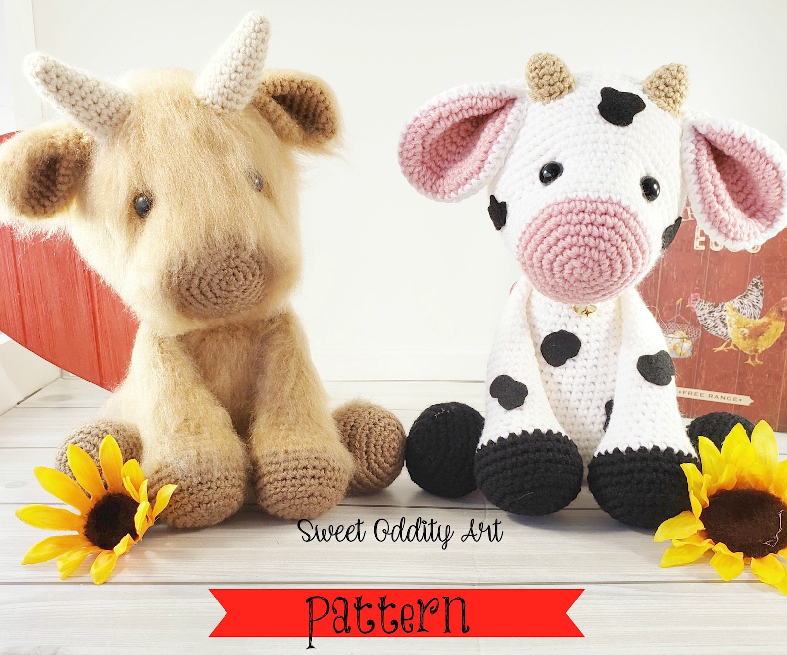 Cow Crochet Pattern Crochet Cow Cow Tutorial Cow Pattern | Etsy UK