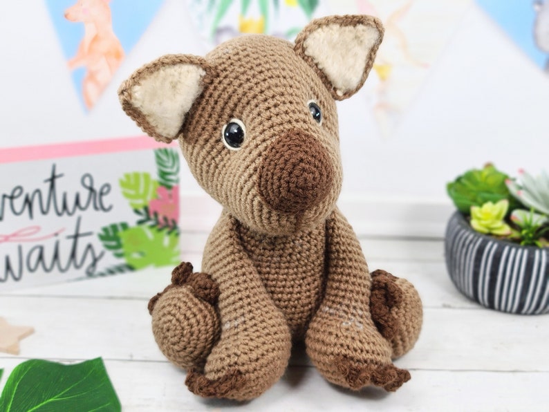 Wombat Crochet Pattern, Crochet Wombat, Crochet Pattern, Amigurumi ...
