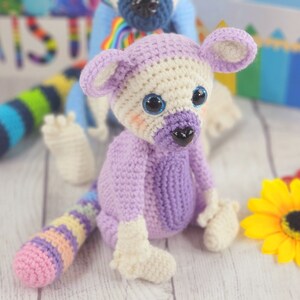Lemur, Lemur Crochet Pattern, Crochet Pattern, Crochet Lemur, Lemur ...