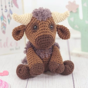 Mini Bison, Mini Bison Crochet Pattern, Crochet Pattern, Crochet Bison ...