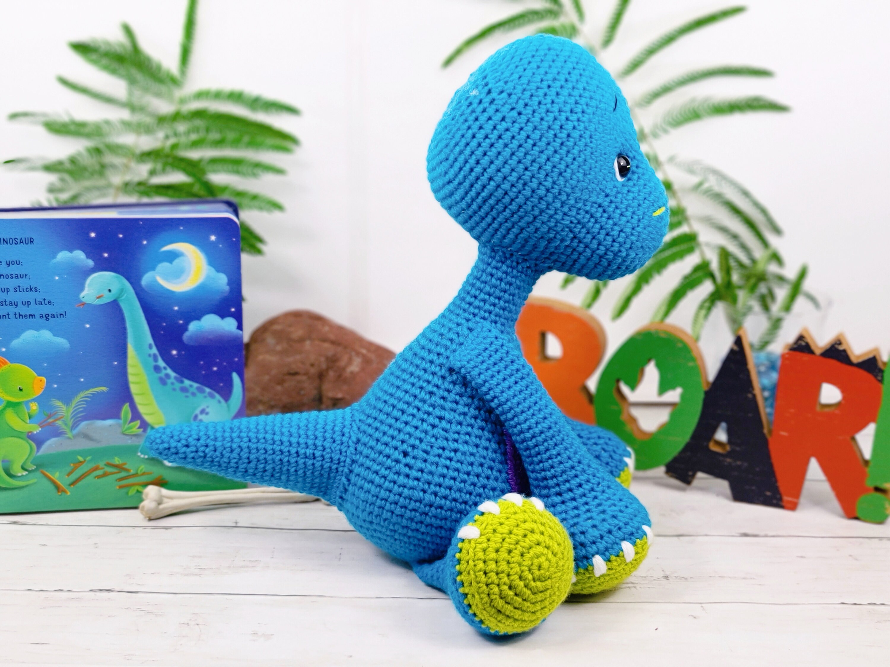 Brontosaurus Crochet Pattern Crochet Dinosaur Dinosaur | Etsy UK