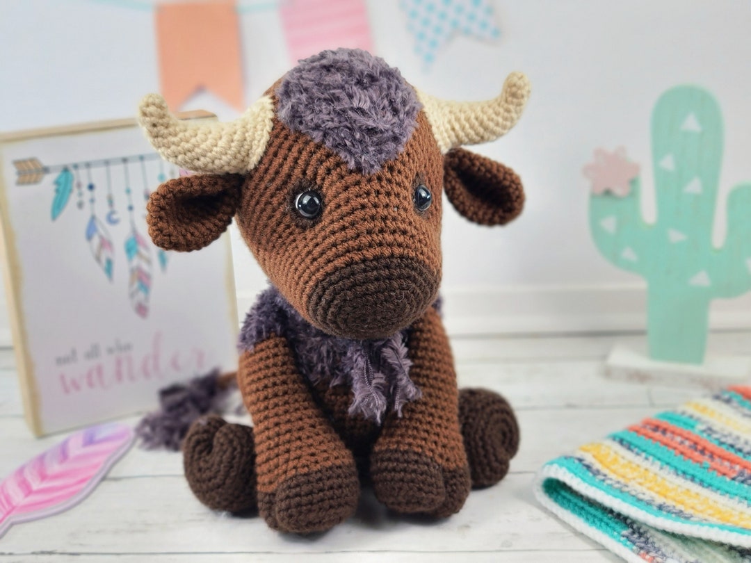 Bison, Bison Crochet Pattern, Crochet, Pattern, Bison Tutorial ...