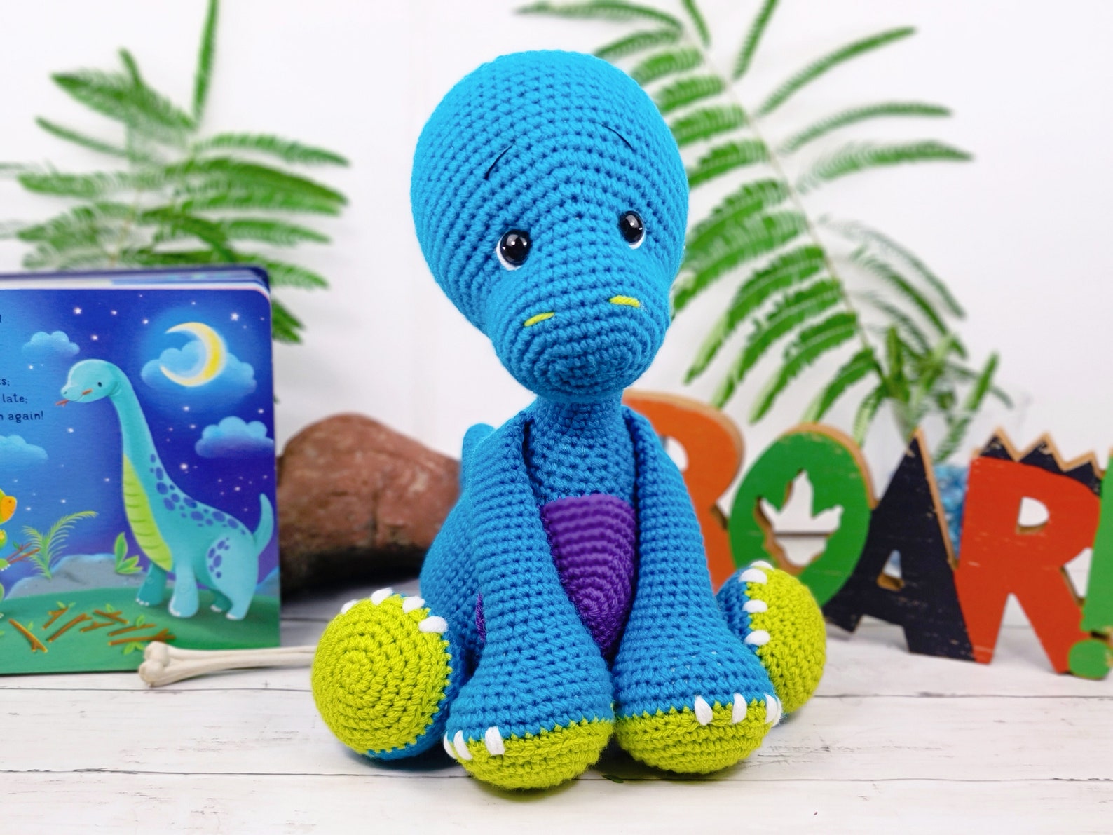 Brontosaurus Crochet Pattern Crochet Dinosaur Dinosaur | Etsy UK