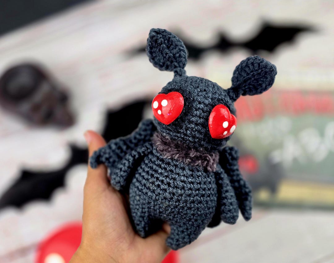 Mothman, Crochet Mothman, Mothman Crochet Pattern, Crochet Pattern ...