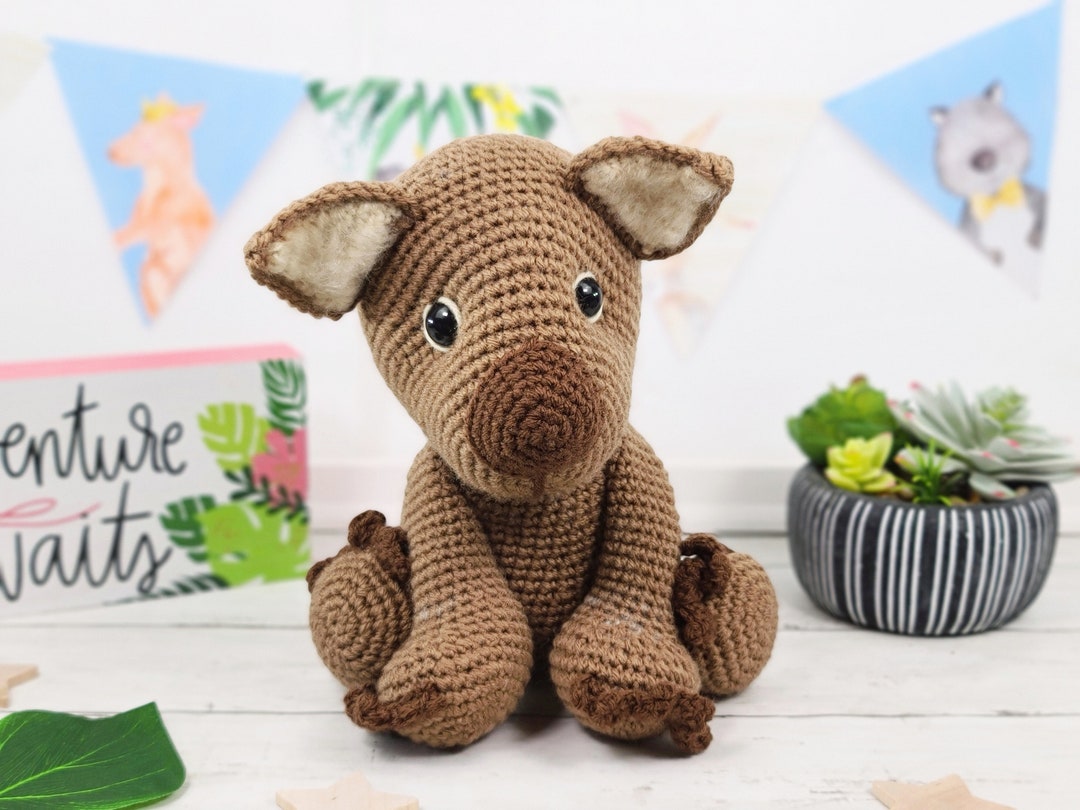 Wombat Crochet Pattern, Crochet Wombat, Crochet Pattern, Amigurumi ...