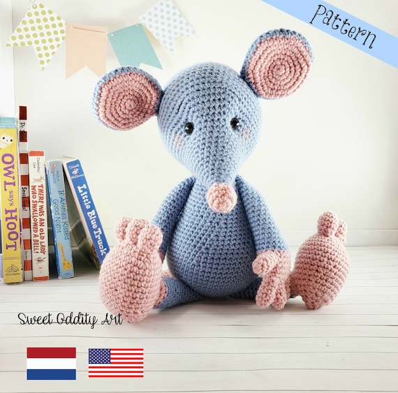 Rat crochet pattern crochet rat rat tutorial crochet | Etsy