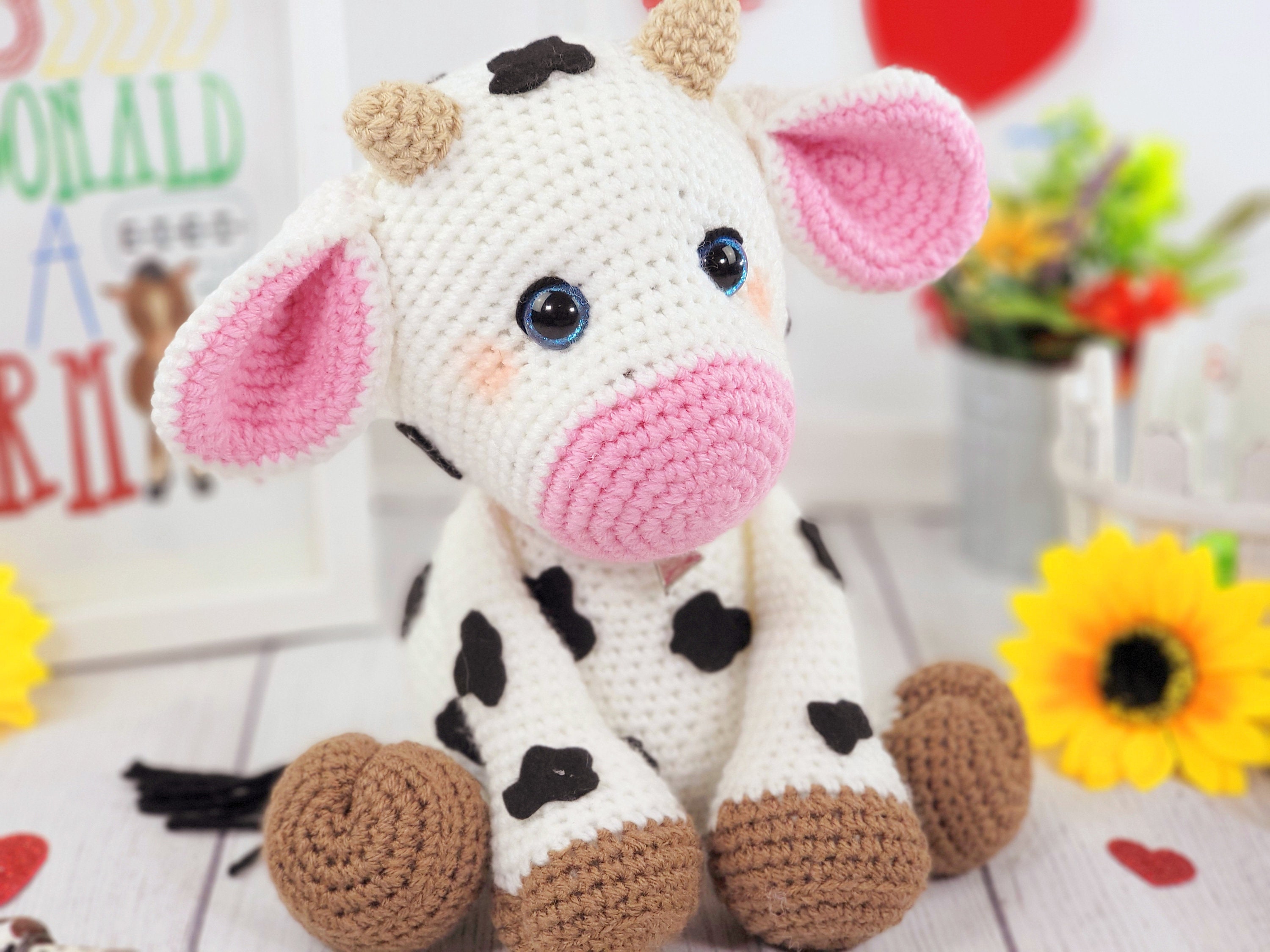 Cow Crochet Pattern Crochet Cow Cow Tutorial Cow Pattern - Etsy Canada