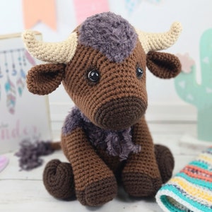 Bison, Bison Crochet Pattern, Crochet, Pattern, Bison Tutorial ...