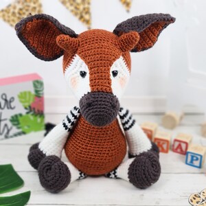 Okapi, Okapi Plush, Crochet Okapi, Okapi Crochet Pattern, Crochet ...