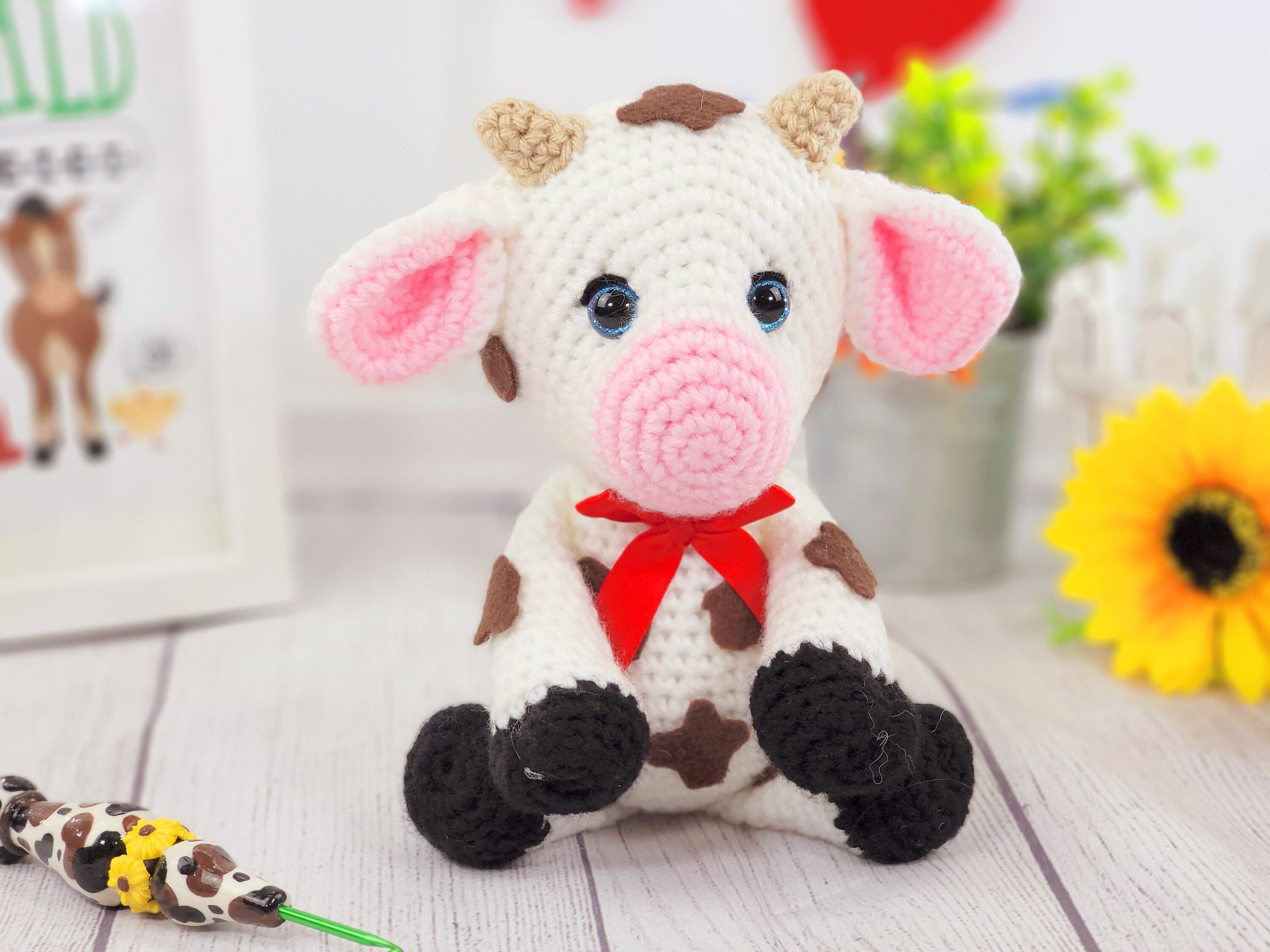Cow Crochet Cow Cow Crochet Pattern Crochet Pattern - Etsy Australia
