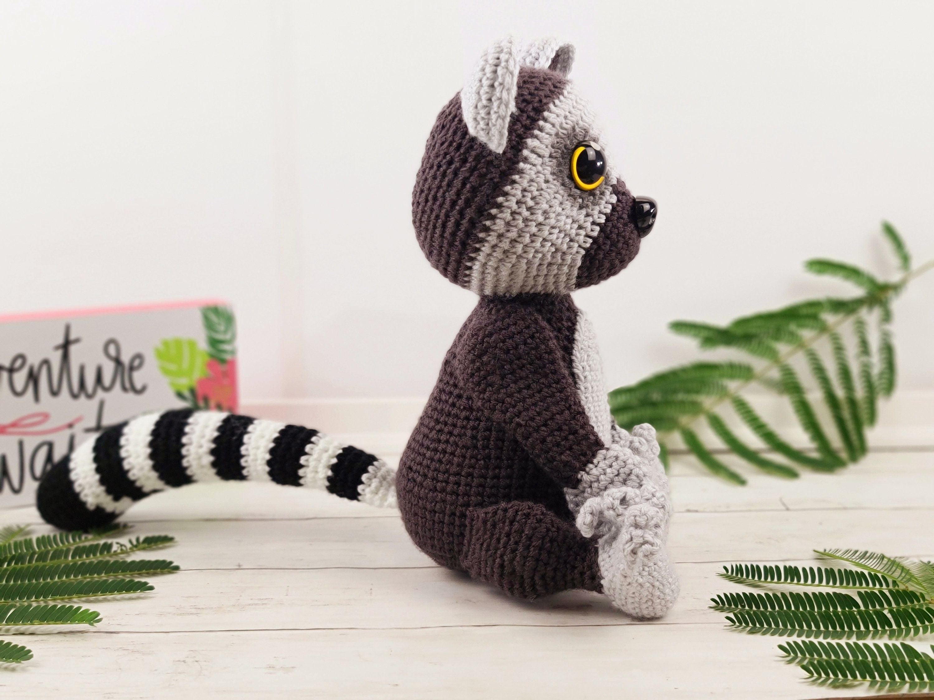 Lemur Lemur Crochet Pattern Crochet Pattern Crochet Lemur - Etsy UK