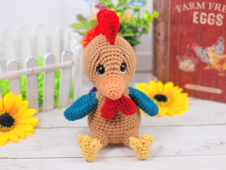 Chicken Crochet Pattern Rooster Crochet Pattern Crochet - Etsy