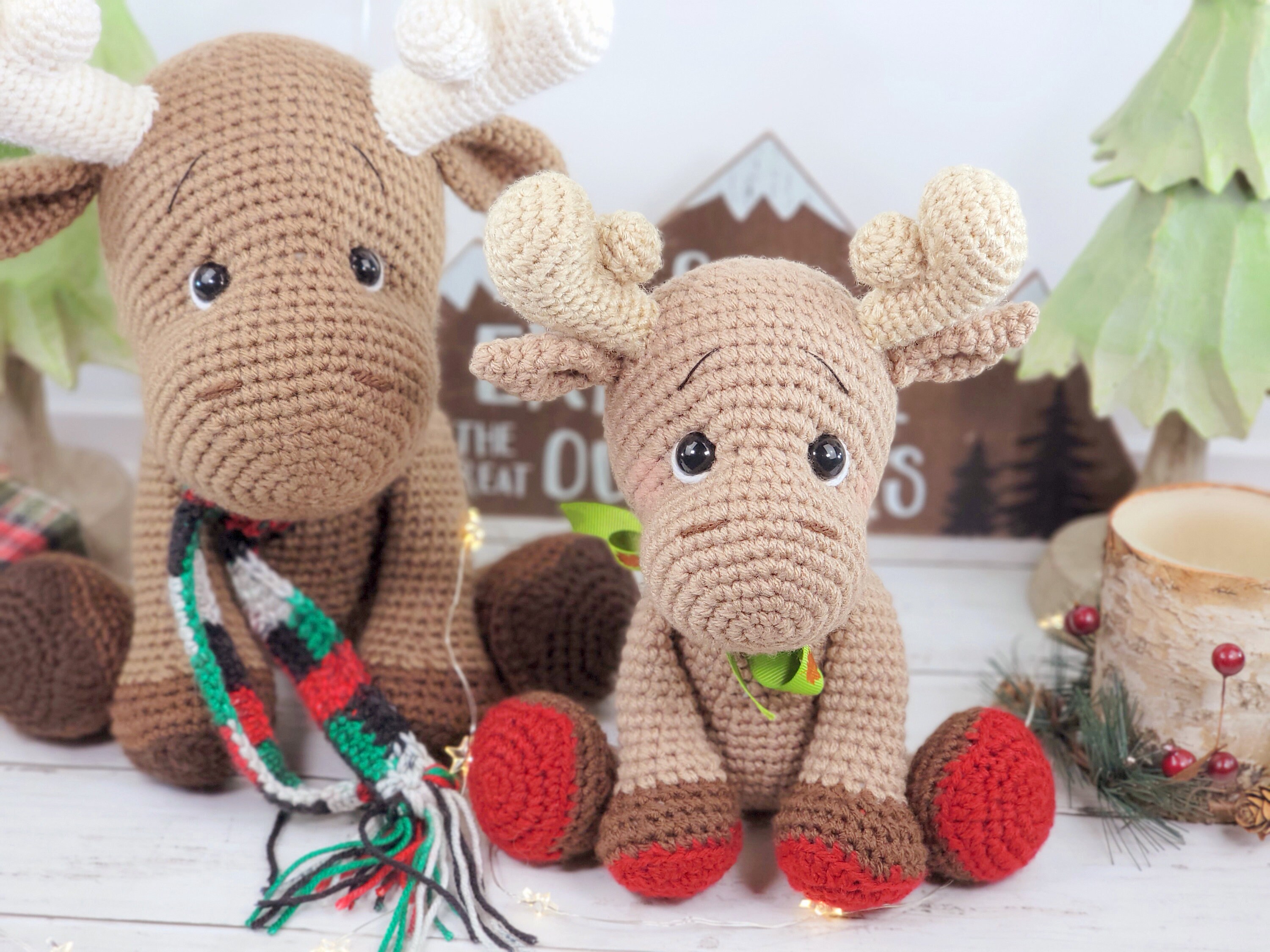 Moose Moose Crochet Pattern Crochet Moose Crochet Pattern - Etsy