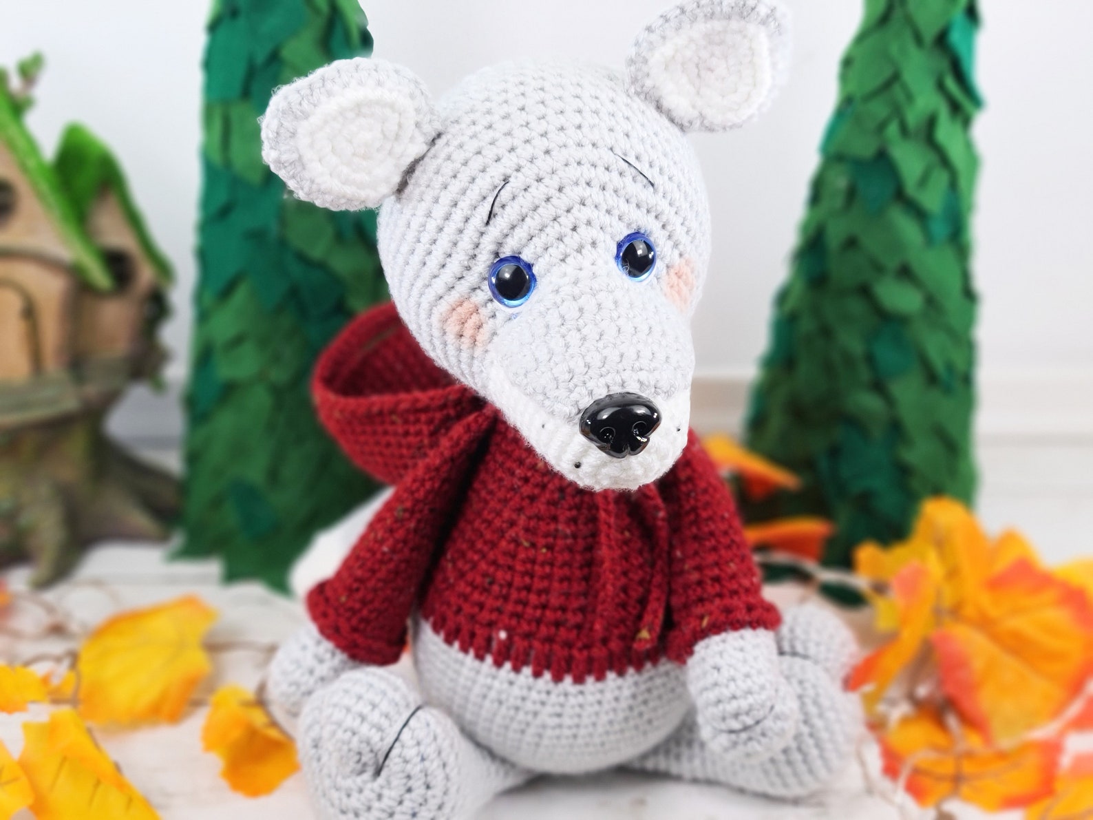 Wolf Crochet Pattern, Crochet Wolf, Crochet Pattern, Amigurumi, Wolf ...