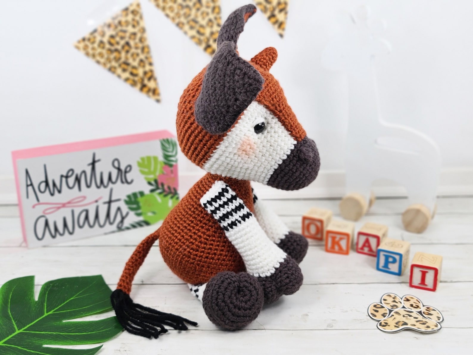 Okapi, Okapi Plush, Crochet Okapi, Okapi Crochet Pattern, Crochet ...