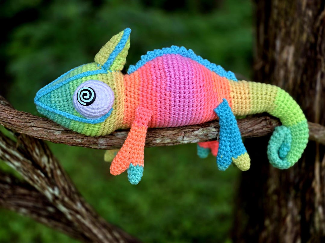 Chameleon, Chameleon Crochet Pattern, Crochet Pattern, Amigurumi ...