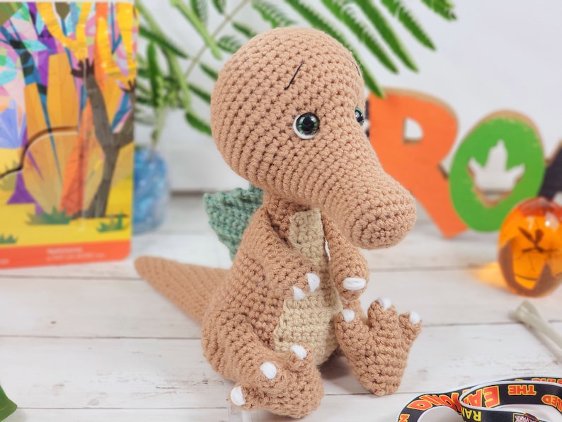 Spinosaurus, Dinosaur Pattern, Dinosaur Crochet Pattern, Crochet ...