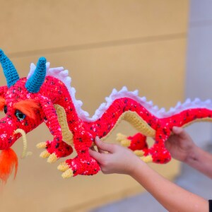 Eastern Dragon Crochet Pattern, Crochet Pattern, Amigurumi, Dragon ...