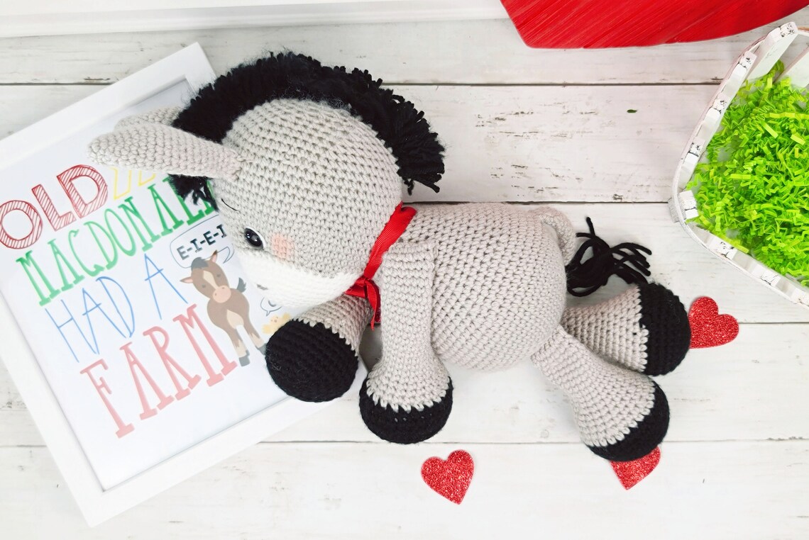 Donkey Crochet Pattern Crochet Donkey Donkey Pattern - Etsy