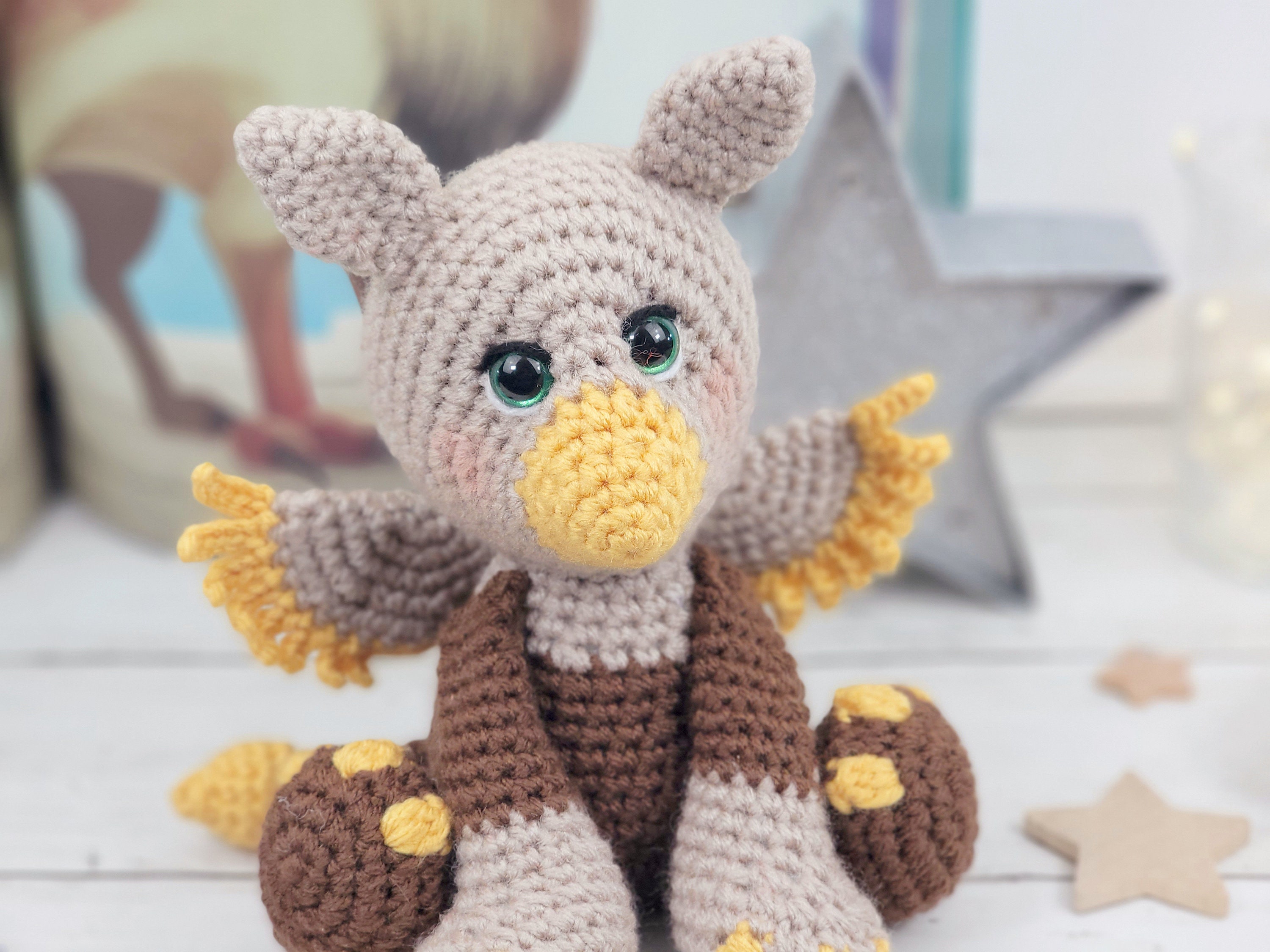 Griffin Crochet Griffin Crochet Pattern Griffin Crochet - Etsy
