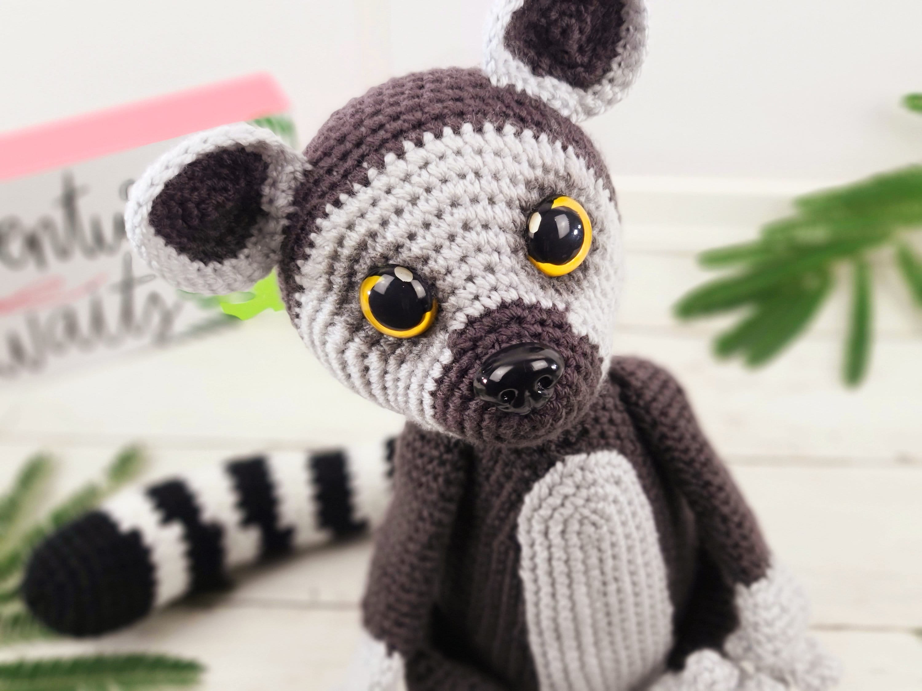 Lemur lemur crochet pattern crochet pattern crochet lemur | Etsy