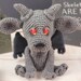 Gargoyle Crochet Pattern, Crochet Pattern, Amigurumi, Gargoyle, Crochet ...
