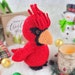 Cardinal, Cardinal Crochet Pattern, Crochet Pattern, Amigurumi, Crochet ...