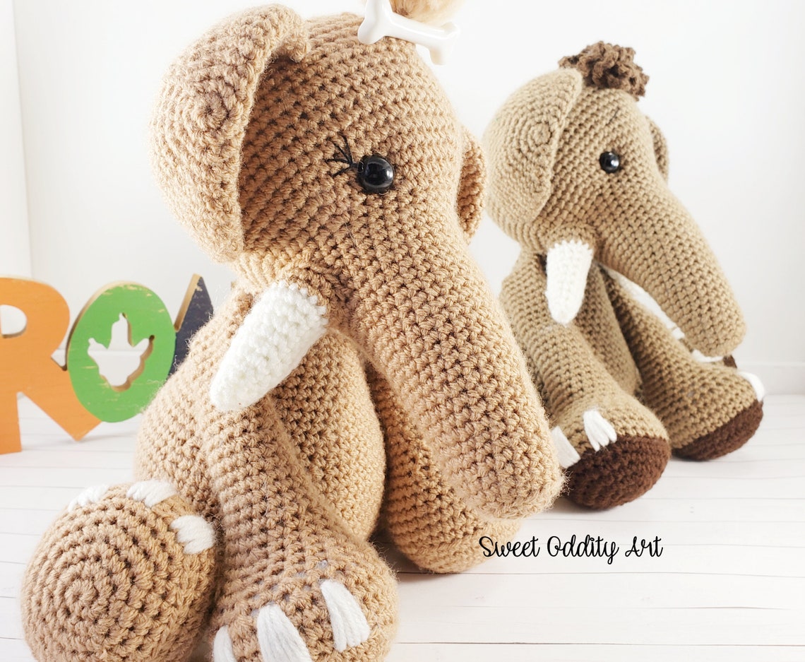 Mammoth Crochet Pattern Crochet Mammoth Mammoth Tutorial | Etsy