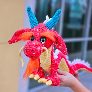 Eastern Dragon Crochet Pattern, Crochet Pattern, Amigurumi, Dragon ...
