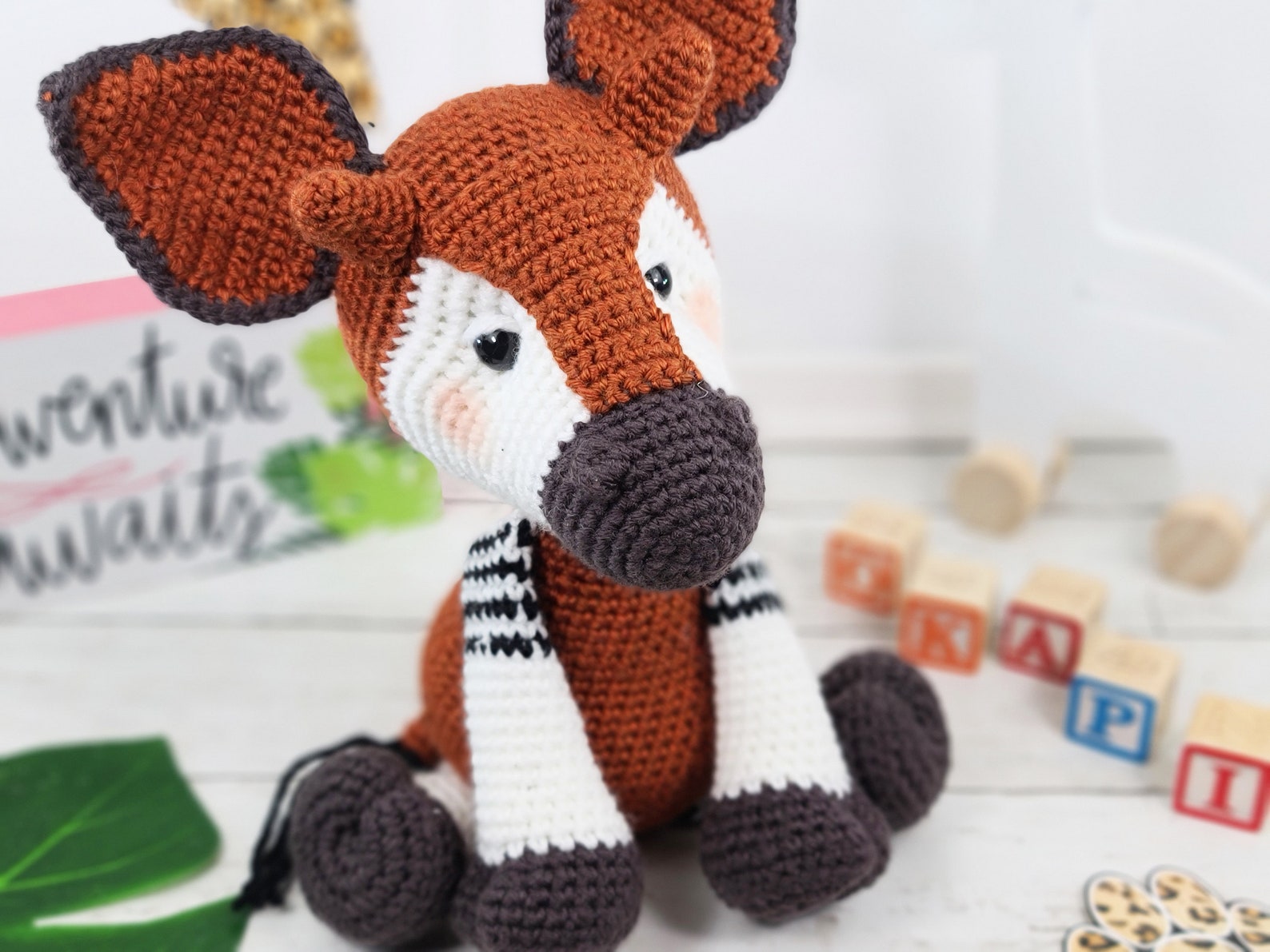 Okapi, Okapi Plush, Crochet Okapi, Okapi Crochet Pattern, Crochet ...