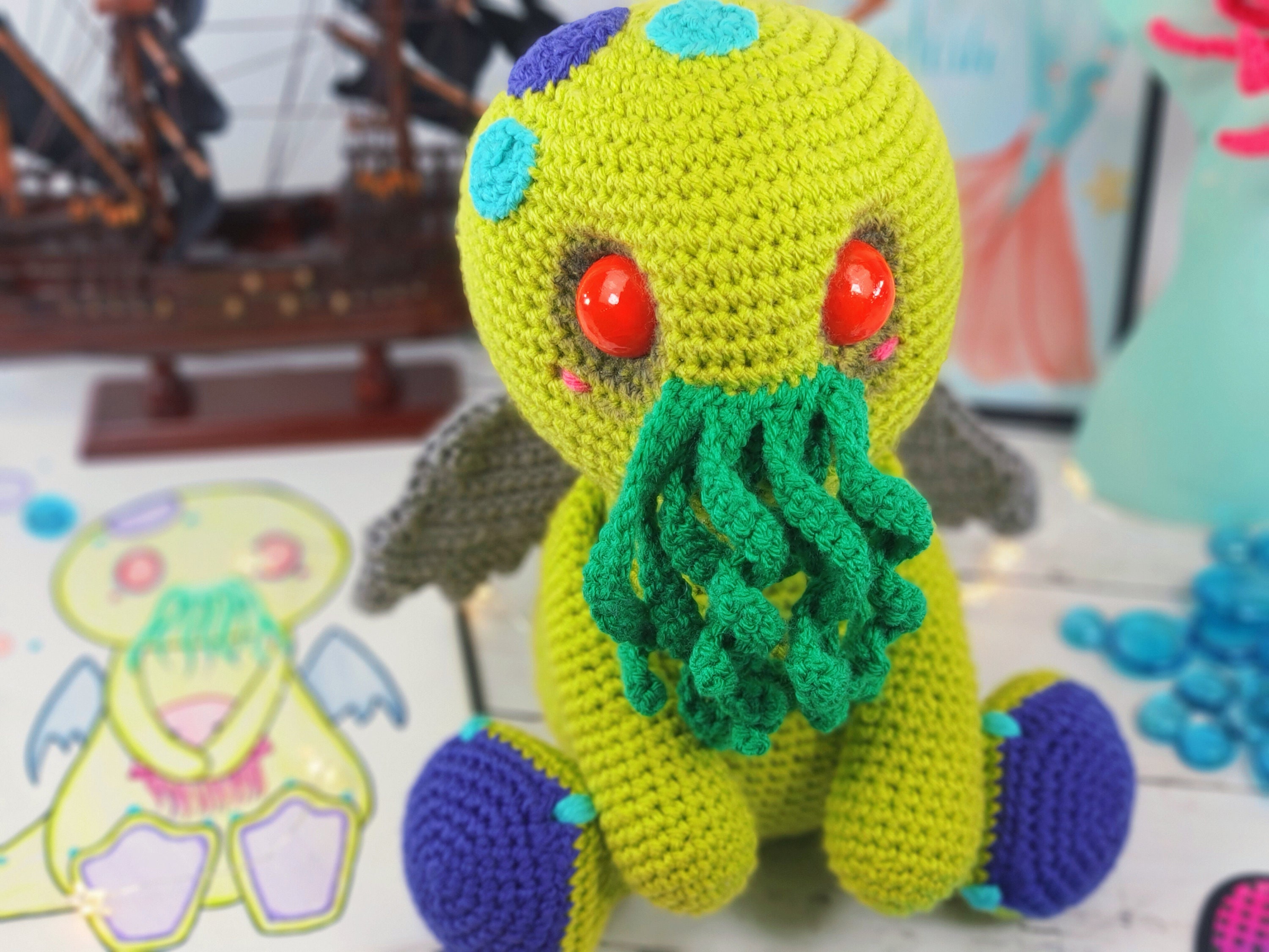 Cthulhu Cthulhu Crochet Pattern Crochet Pattern Amigurumi - Etsy
