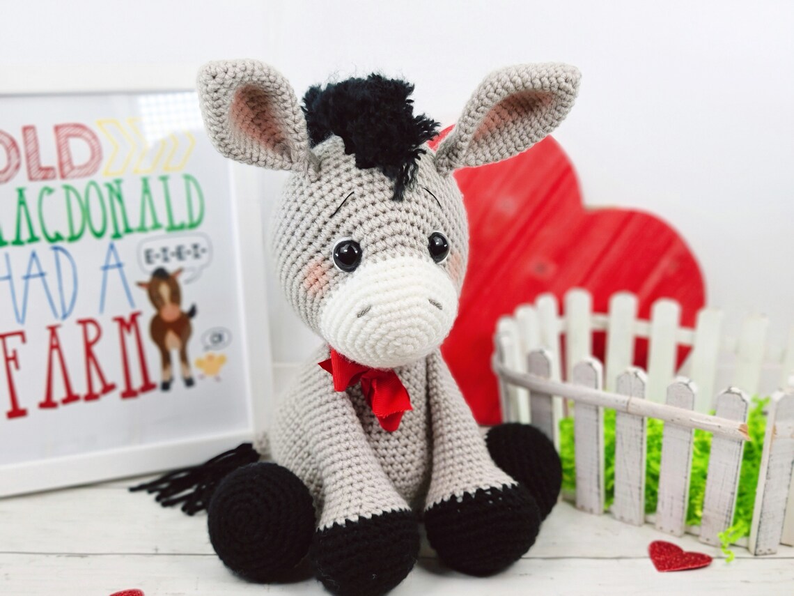 Donkey Crochet Pattern Crochet Donkey Donkey Pattern - Etsy