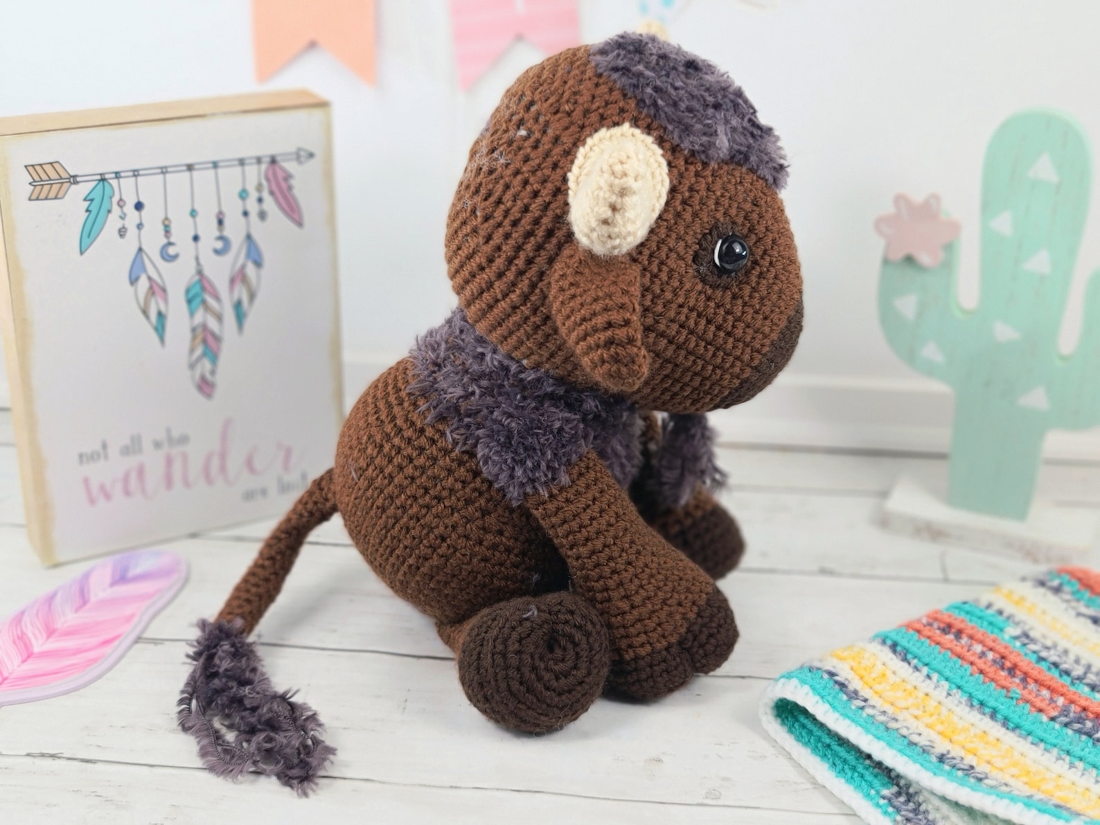 Bison, Bison Crochet Pattern, Crochet, Pattern, Bison Tutorial ...